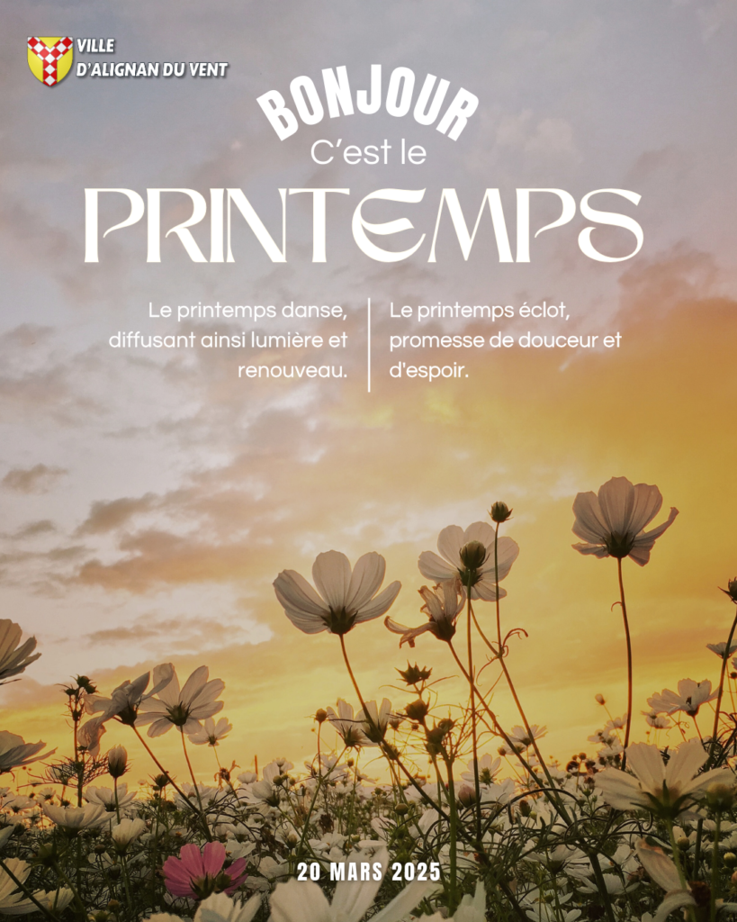 C'est le printemps ! • Alignan du Vent - Site Officiel Mairie